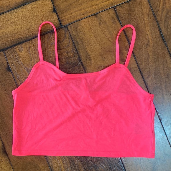 Divided | Tops | Hm Neon Pink Crop Cami | Poshmark
